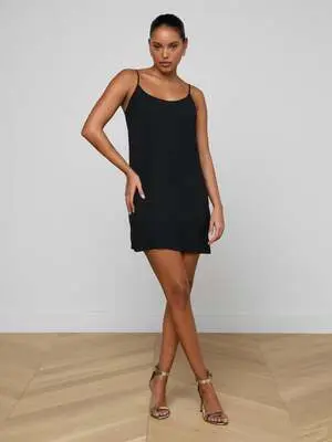 L'Agence Raye Slip Lining Dress - Black