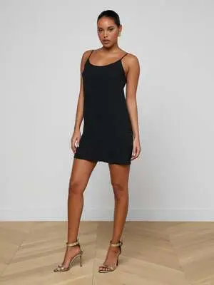 L'Agence Raye Slip Lining Dress - Black