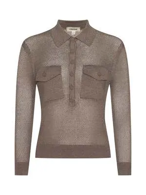L'Agence Carine Buttoned Sweater