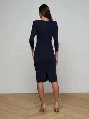 L'Agence Mary Corset Midi Dress