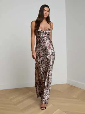 L'agence Printed Evening Dresses