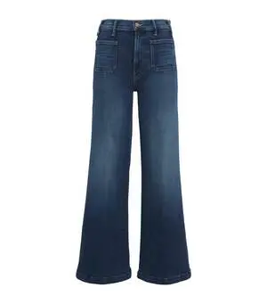 MOTHER The Hustler Roller Wide-leg Jeans