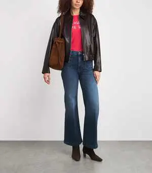 MOTHER The Hustler Roller Wide-leg Jeans
