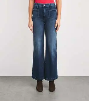 MOTHER The Hustler Roller Wide-leg Jeans