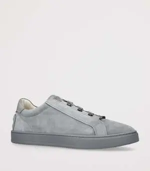TOD'S Suede Allacciata Cassetta Sneakers - Grey