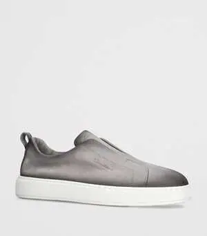 Santoni Clean Icon Nubuck Leather Sneakers