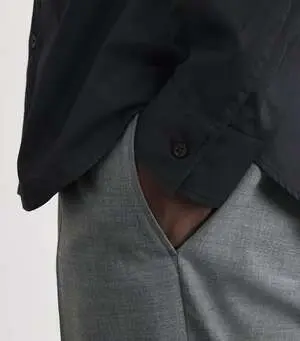 MAISON MARGIELA Drawstring Tailored Trousers - Grey