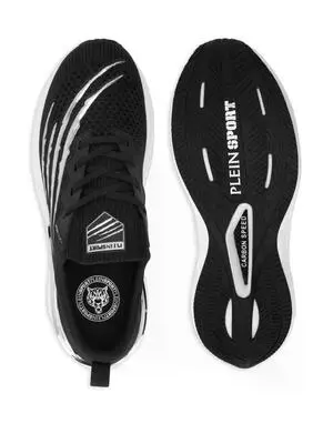 PLEIN SPORT Tiger Scratch Iron Tiger Sneakers - Black
