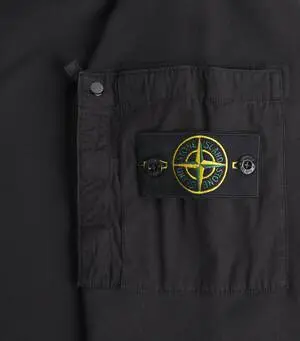 Stone Island Cotton Fleece Sweatshirt - Black
