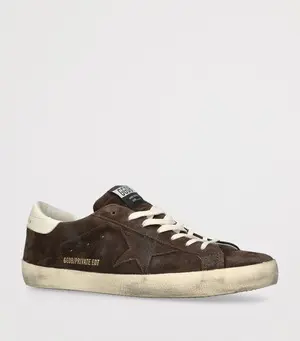 GOLDEN GOOSE Leather Superstar Sneakers - Brown