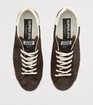 GOLDEN GOOSE Leather Superstar Sneakers - Brown