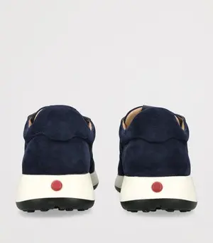 TOD'S Suede Allacciato 79k Sneakers - Navy