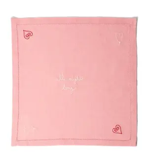LAETITIA ROUGET Linen All Night Long Napkins - Pink