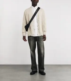 MAISON MARGIELA Cotton Rib Cardigan