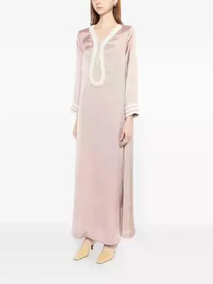 SHATHA ESSA Crystal-embellished Maxi Dress