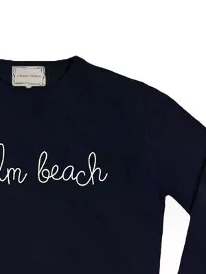 Lingua Franca Crew-neck Pullover - Blue