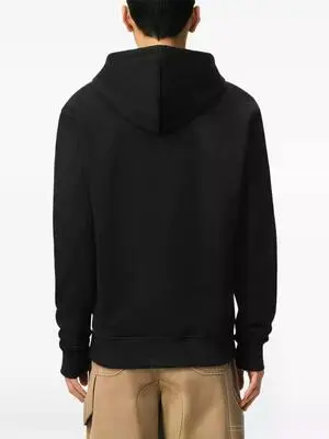 AMI Paris De Coeur Zip-up Hoodie - Black