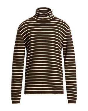 TOD'S Striped Turtleneck Sweater - Brown