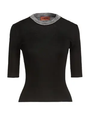 Missoni Ribbed Silk Knit Top - Black