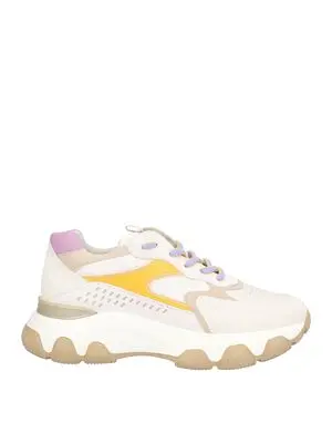 Hogan Leather Sneakers - Beige