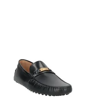 TOD'S Leather Driving Loafers - Black