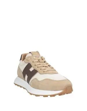 Hogan Low-top Leather Sneakers - Beige