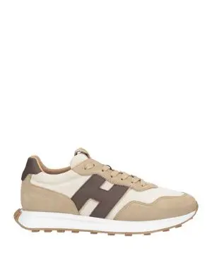 Hogan Low-top Leather Sneakers - Beige