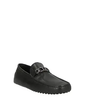 TOD'S Leather Loafers With Embellished Detail - Black