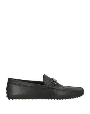 TOD'S Leather Loafers With Embellished Detail - Black