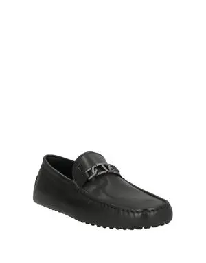 TOD'S Leather Loafers With Embellished Detail - Black