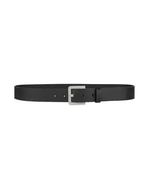 DIESEL® Leather Belt With Buckle - Black