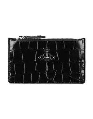 VIVIENNE WESTWOOD Leather Crocodile-effect Card Holder