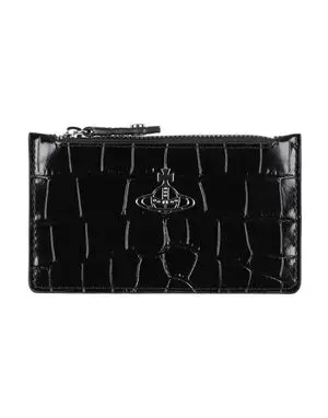 VIVIENNE WESTWOOD Leather Crocodile-effect Card Holder