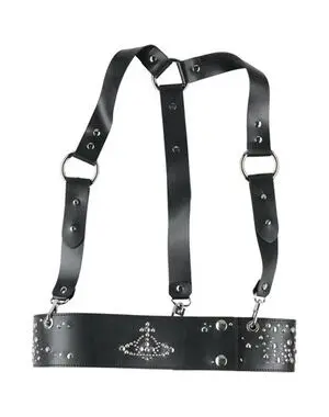 VIVIENNE WESTWOOD Leather Corset Belt - Black