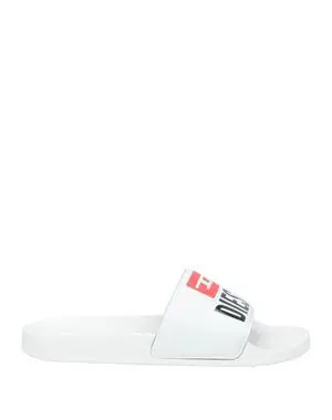 DIESEL Rubber Pool Slides - White