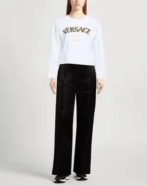 Versace Sweatshirt In Cotton And Elastane - White