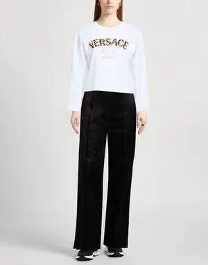 Versace Sweatshirt In Cotton And Elastane - White