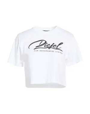 DIESEL® Cotton Jersey Crop T-shirt