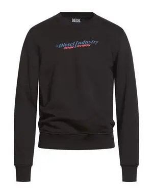 DIESEL® Cotton And Elastane Sweatshirt - Black