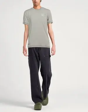 EA7 Crewneck T-shirt With Logo Print - Grey