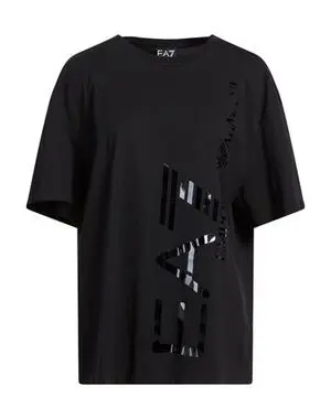 EA7 Logo-print Cotton T-shirt