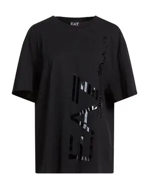 EA7 Logo-print Cotton T-shirt