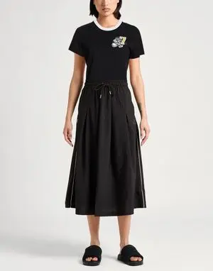 EA7 Embroidered Cotton T-shirt - Black