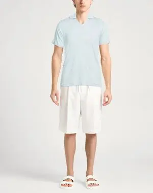 Rag & Bone Polo Shirt Size Linen - Blue