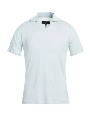 Rag & Bone Polo Shirt Size Linen - Blue