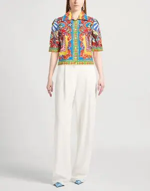 Dolce & Gabbana Multicolor Cotton Poplin Shirt