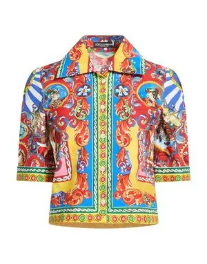 Dolce & Gabbana Multicolor Cotton Poplin Shirt
