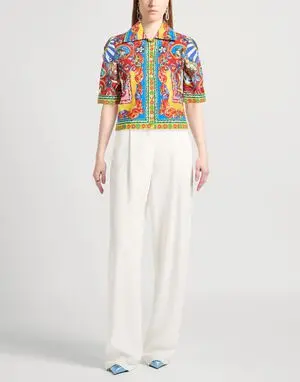 Dolce & Gabbana Multicolor Cotton Poplin Shirt
