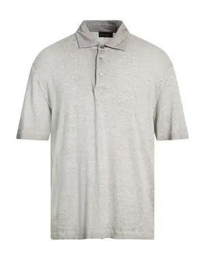ROBERTO COLLINA Polo Shirt Size Linen, Elastane