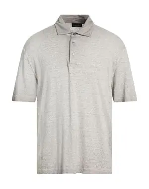 ROBERTO COLLINA Polo Shirt Size Linen, Elastane
